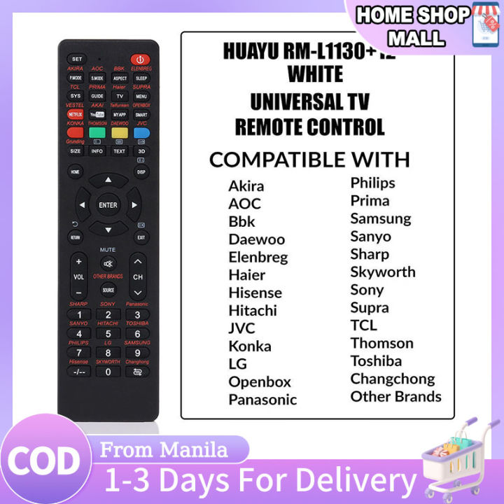 Universal Remote Control For all LCD/LED Smart TV CRC 1130V for ...