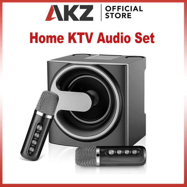 AKZ Wireless Bluetooth Speaker Home KTV Audio Set Portable Mini Audio ...
