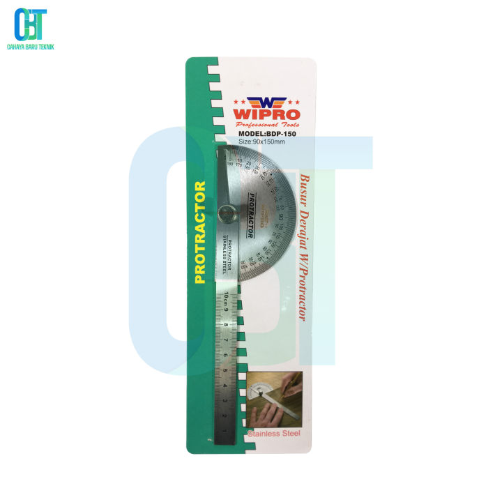lazPick WIPRO BDP-150 Busur Derajat 6" Protractor Alat Ukur Sudut ...