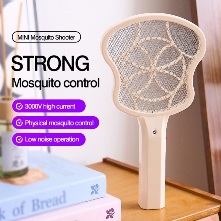 TRYANY 3000V Electric Mosquito Swatter Anti-mosquito Powerful Mosquito ...
