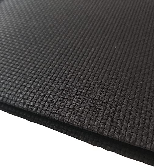 AIDA CLOTH 10 COUNTS BLACK 100% POLYESTER, EVEN WEAVE FOR STIFFER ...