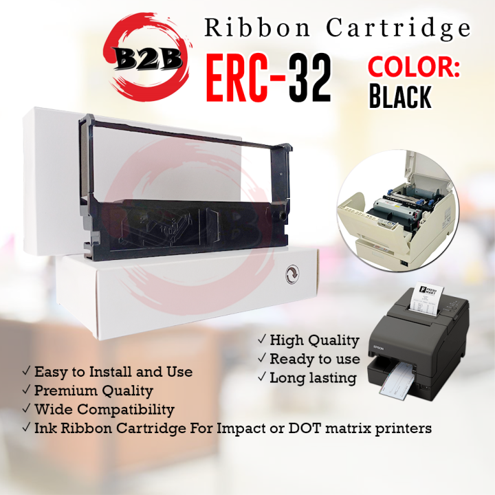 Compatible Ribbon Cartridge ERC-32 For Epson M820 TMH6000 Dot Matrix ...