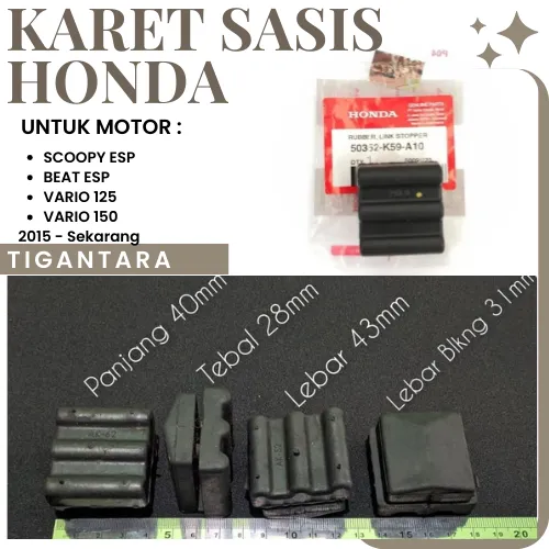KARET SASIS KARET MOUNTING RUBBER LINK STOPPER HONDA MOTOR VARIO 125 ...