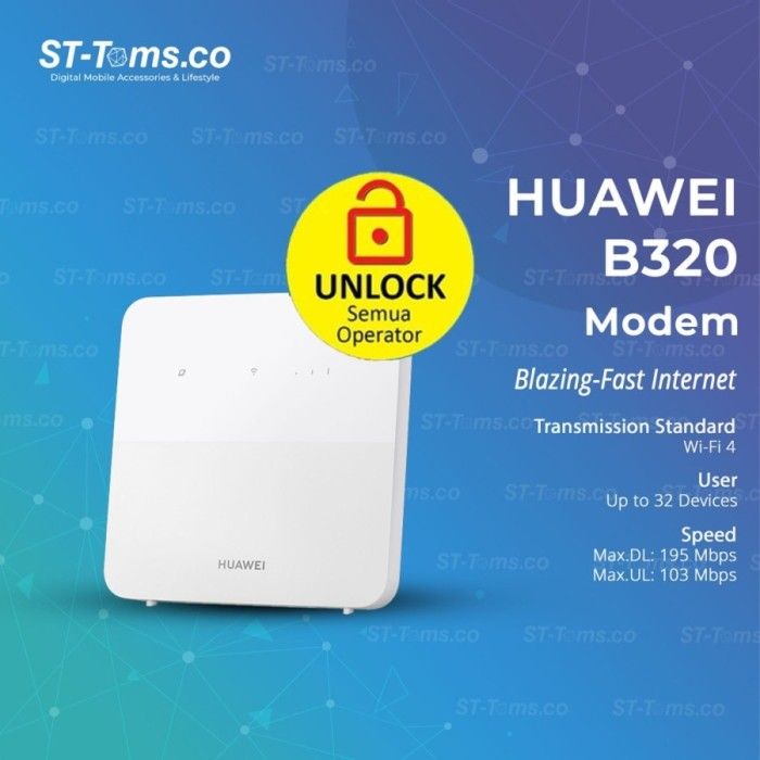 Huawei B320 4G CPE 5S LTE 195Mbps WiFi 300 Mbps Modem Wifi Unlocked ...