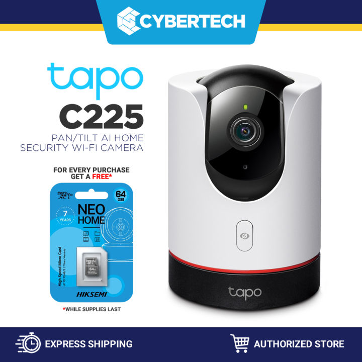 Cybertech TP-Link Tapo C225 Pan/Tilt AI Home Security Wi-Fi Camera | Lazada PH