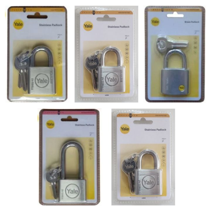Yale Y119SS Stainless Steel Padlock with 5 Keys | Lazada Singapore