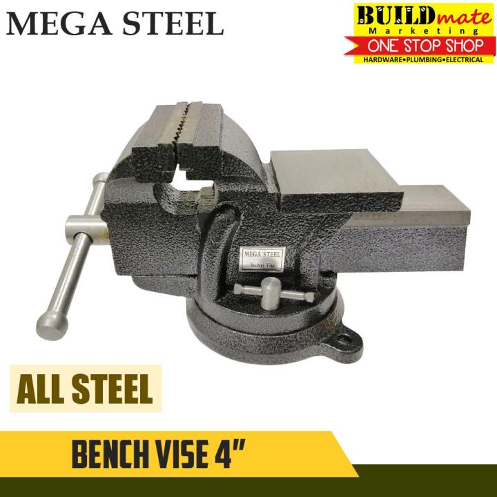 BUILDMATE MEGA ALL STEEL Bench Vise 4inch | Lazada PH