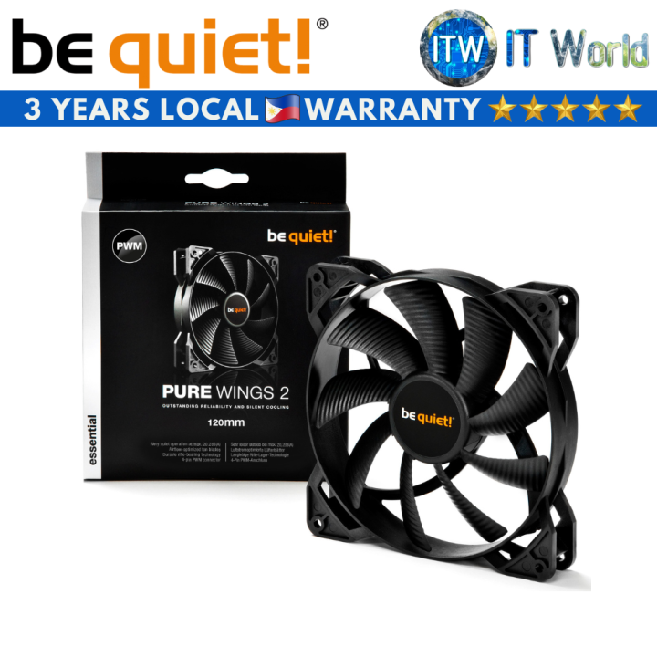 Itw | Be Quiet! Pure Wings 2 120mm PWM Cooling Fan (BL039 PWM) | Lazada PH