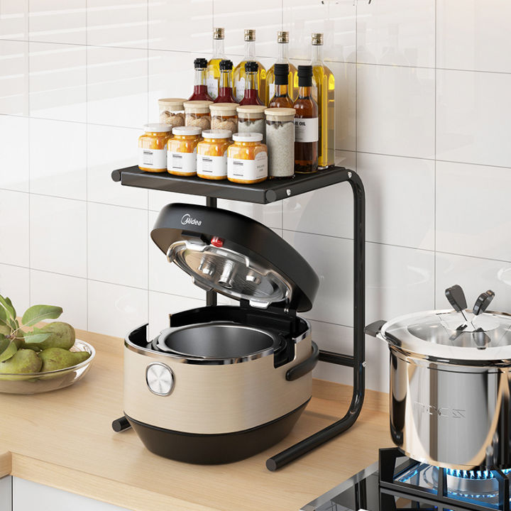 Japanese Style Multifunctional Kitchen Storage Two Layer Household Air ...