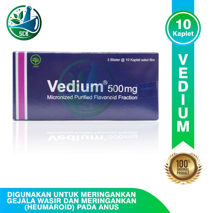 Vedium 500mg Per Strip - Obat Untuk Mengatasi Wasir | Lazada Indonesia