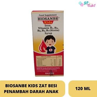 BIOSANBE KIDS SIRUP 120 ML - Vitamin Penambah Darah Anak | Lazada Indonesia