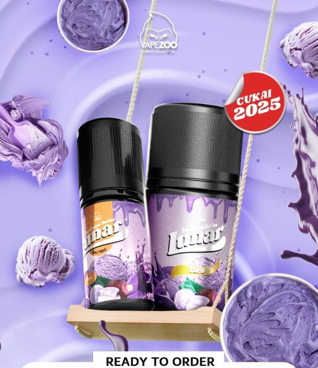 Freebase LUNAR ICE CREAM TARO by Vapezoo 60ml 3n6mg | Lazada Indonesia
