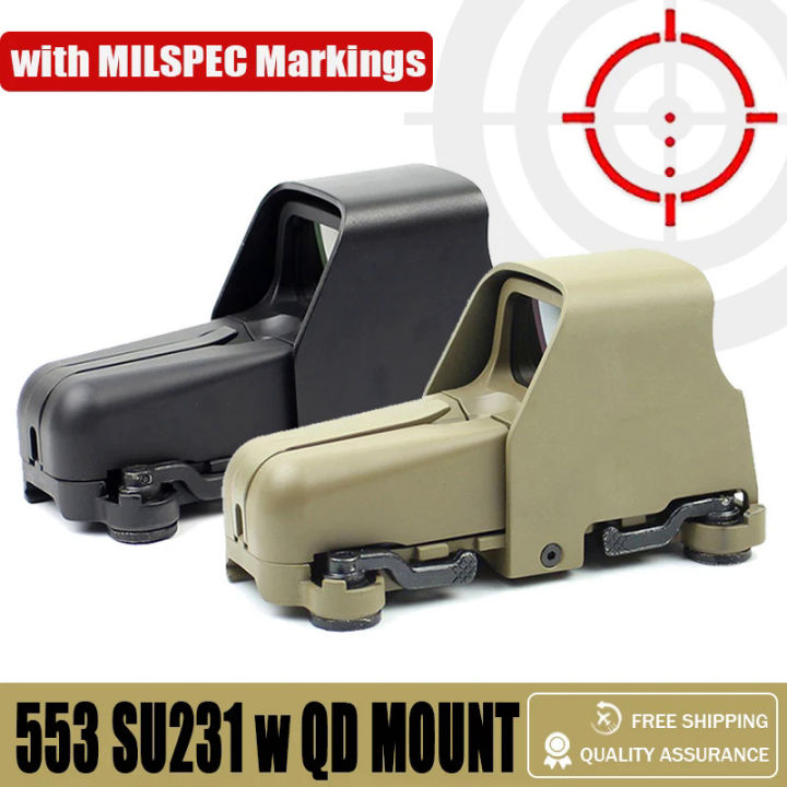 Tactical 553 Holographic Sight Red Dot Sight with MILSPEC Markings and ...