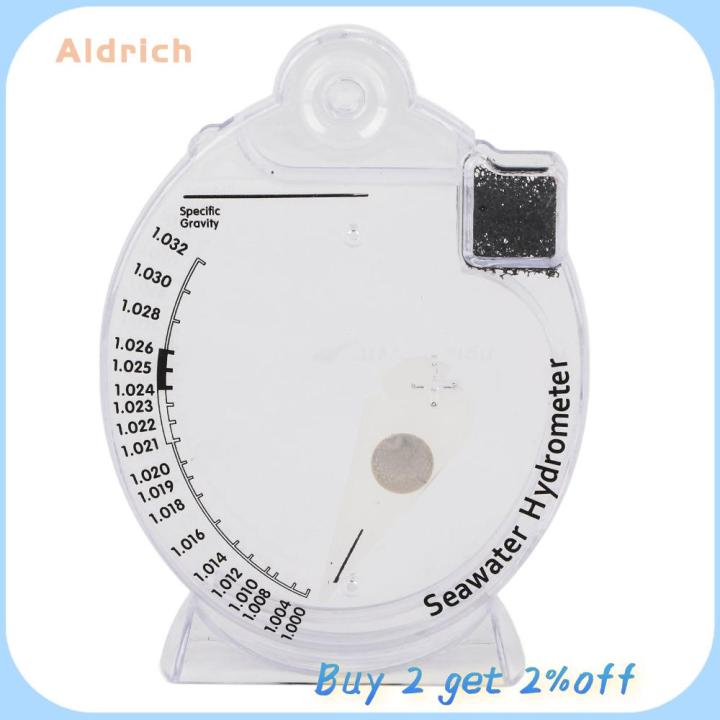 ALDRICH FASHION Salinity Measurement Sea Hydrometer Plastic Hydrometer ...