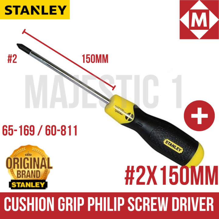 Stanley Cushion Grip Philips Screw Driver #2x150mm (1/4x6) 65-169 / 60 ...
