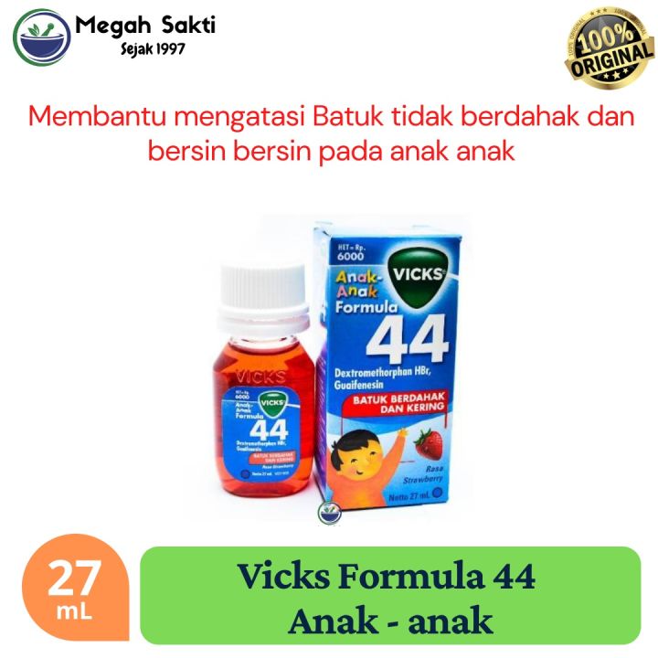 Vicks Formula 44 Anak 27ml - Sirup Obat Batuk | Lazada Indonesia