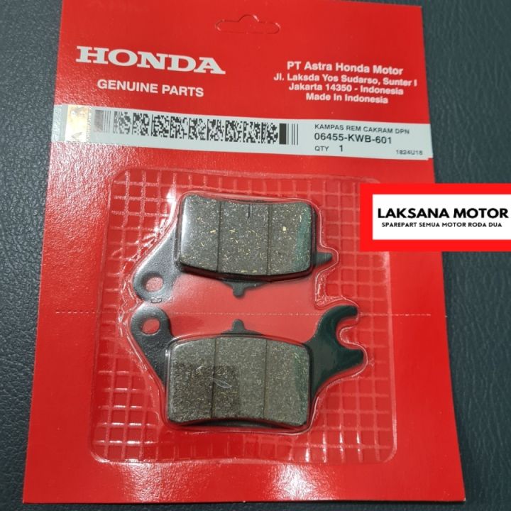 Kampas rem / Dispad Depan Honda Blade / Revo / KWB (LAKSANA MOTOR ...
