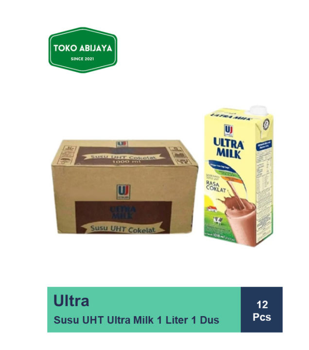 Ultra Susu UHT Coklat 1 Liter (1 karton) isi 12 | Lazada Indonesia