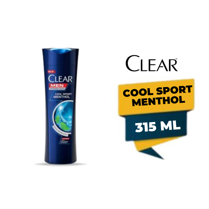 CLEAR MEN SPORT COOL MENTHOL 315 ML | Lazada