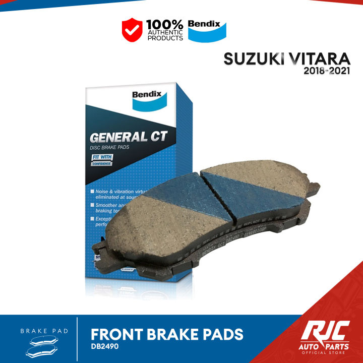 BENDIX BRAKE PAD SUZUKI VITARA FRONT 2018-2021 DB2490 1set | Lazada PH