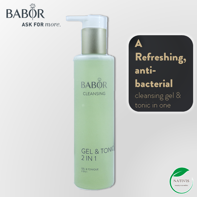 BABOR Cleansing Gel & Tonic 2 in 1 - 200ml [For Oily & Problematic Skin ...
