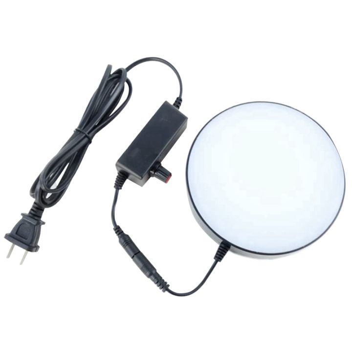 White Adjustable Brightness Ring Light Illuminator Replacement with ...