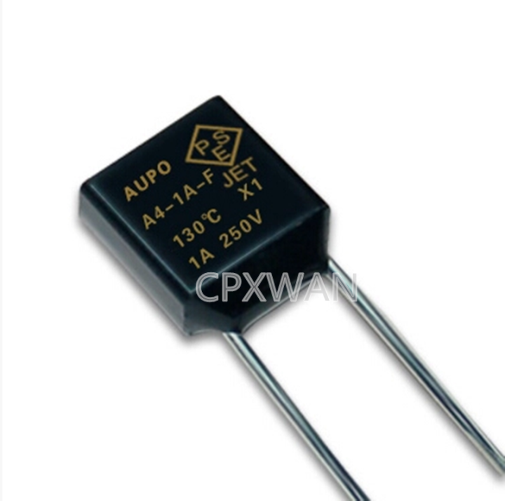 10Pcs Aupo A4-F 2A 250Vฟิวส์ความร้อนตัด130องศาอุณหภูมิฟิวส์130Cใหม่เดิม ...