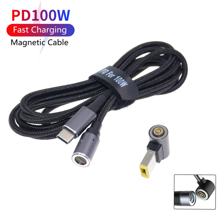 100W Magnetic USB C Fast Charging Cable for Lenovo Thinkpad X1 Carbon ...