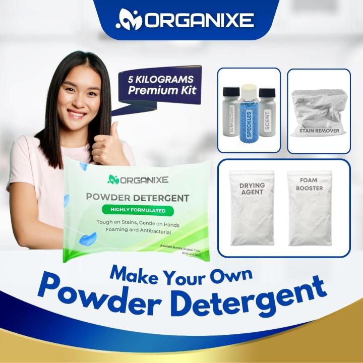 Organixe Premium Powder Detergent DIY Kit 5kg Highly Formulated for ...