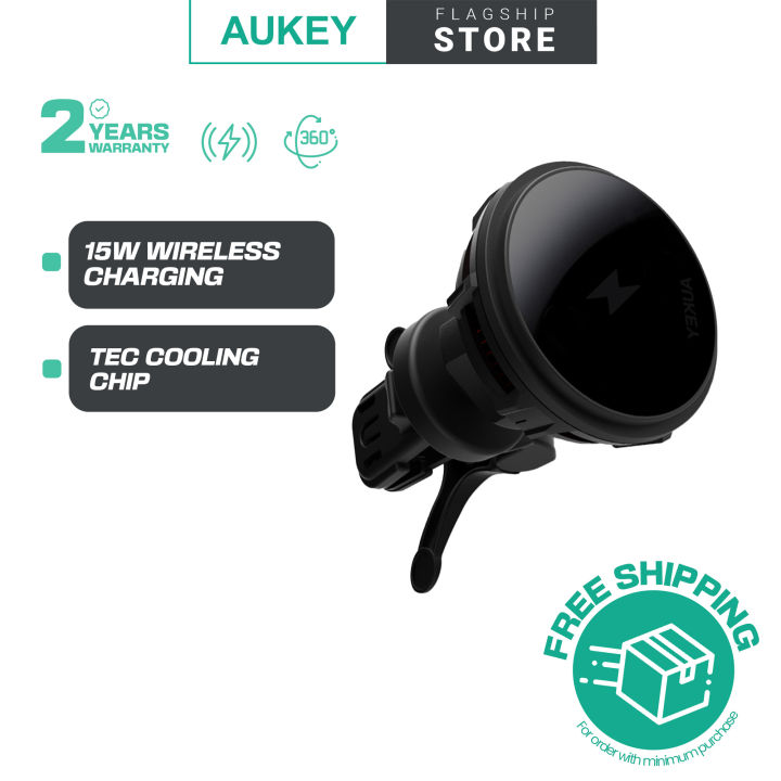 Aukey HD-M12 MagLink Freeze MagSafe Wireless Charging with Cooling ...
