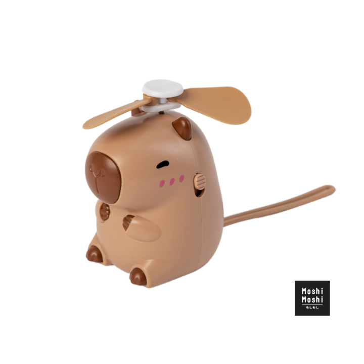 Moshi Moshi Capybara Mini Fan พัดลมคาปิบารา พัดลมพกพา พัดลมมือถือ รุ่น ...