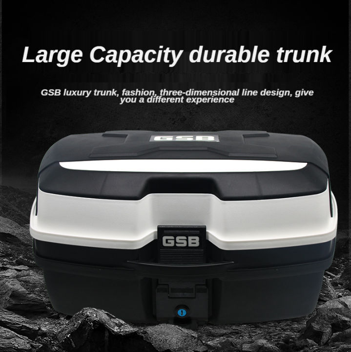 [M'sia Stock] GSB 47L Motorcycle Tail Box Universal Thickened Toolbox ...