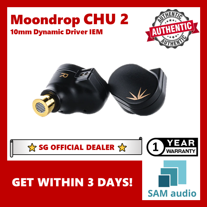 [🎶SG] MOONDROP CHU 2 (CHU2) 10mm Dynamic Driver IEM | Lazada Singapore