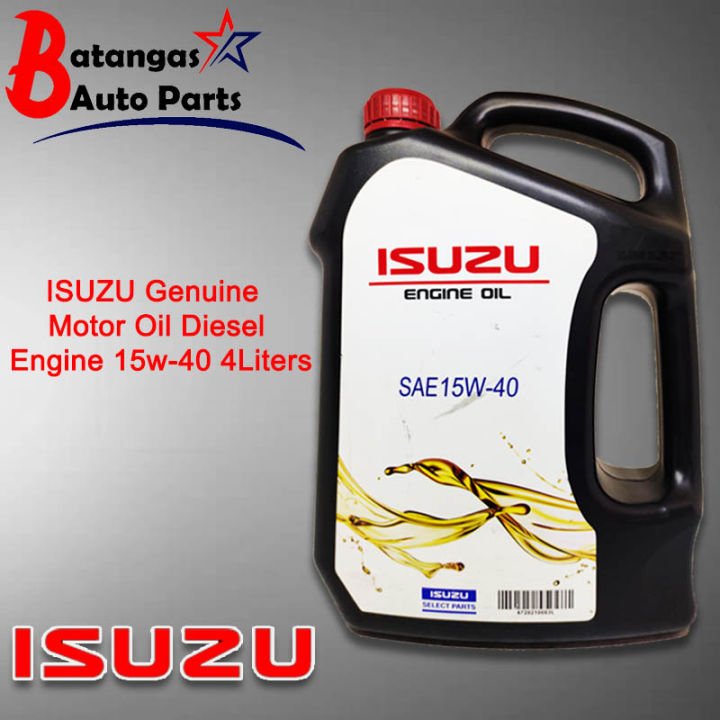 ISUZU Genuine Motor Oil Diesel Engine 15w-40 4Liters | Lazada PH