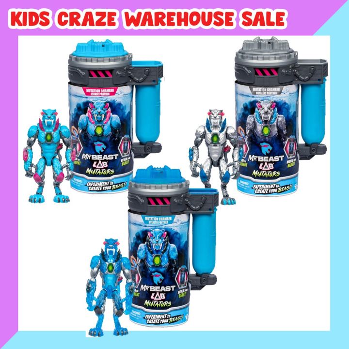 MrBeast Lab The Ultimate Beast Mutators, Action Figure 4 to Collect ...