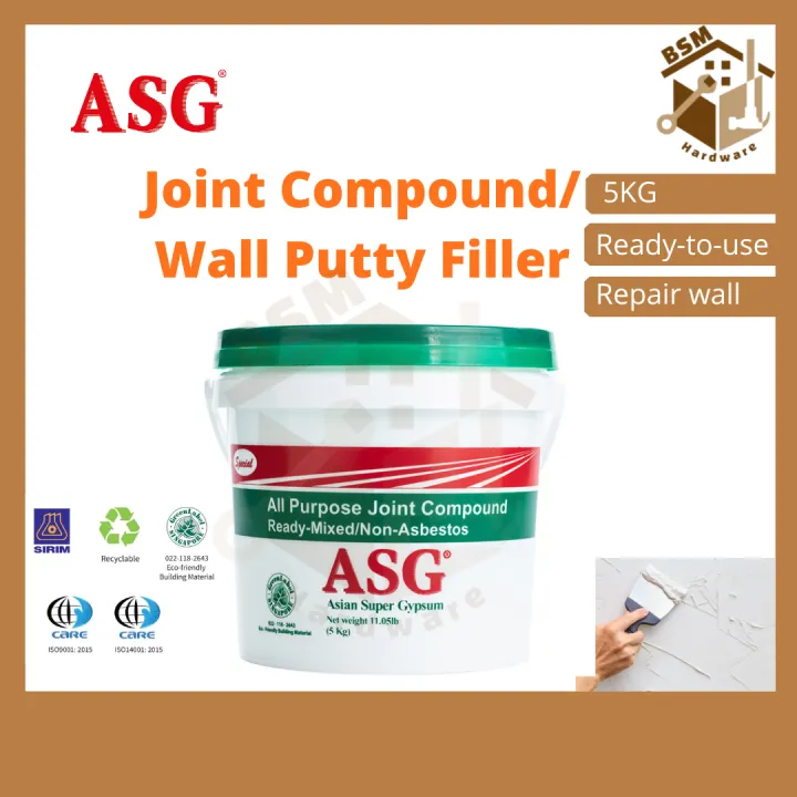 BSM ASG Plaster Joint Compound Ceiling Simen Tutup Lubang Dinding Putty ...