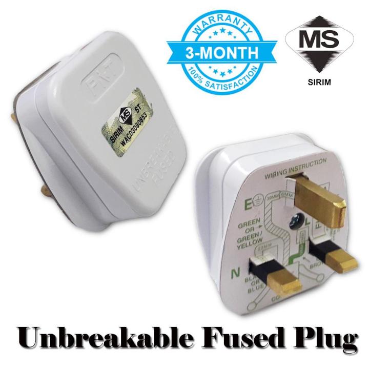 Original PNT 13 Amp 3 Pin Plug Top (SIRIM-Approved) | Lazada