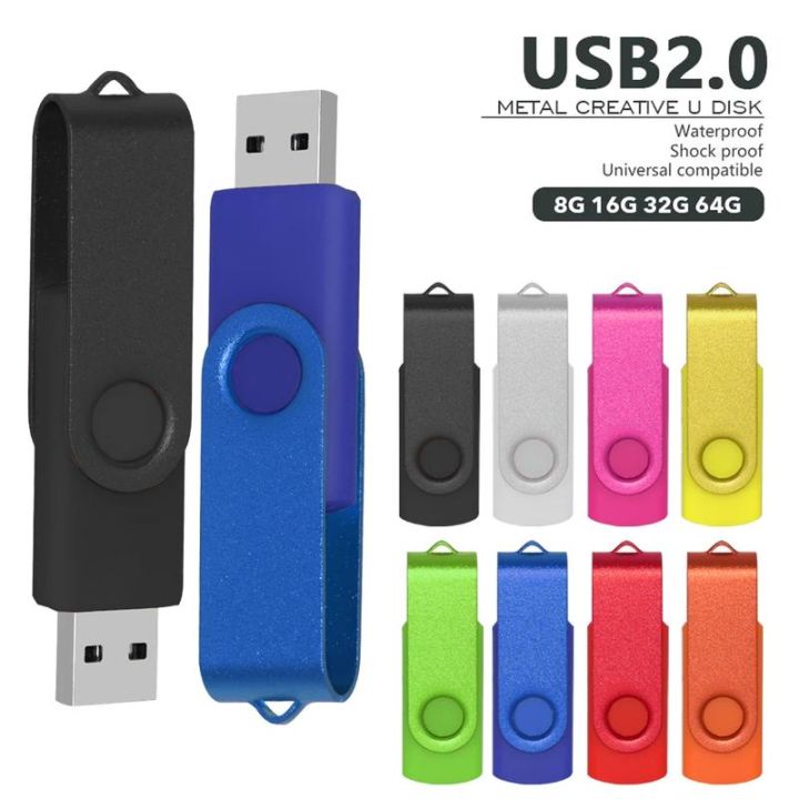 USB Flash Drive 4GB 8GB 16GB 32GB 64GB ดิสก์ USB หมุนดิสก์ u2.0 แฟลชไดรฟ์ความเร็วสูง | Lazada.co.th