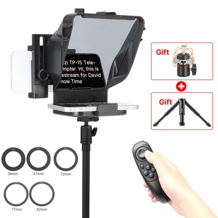 Smartphone And DSLR Recording Mini Teleprompter Portable Inscriber ...