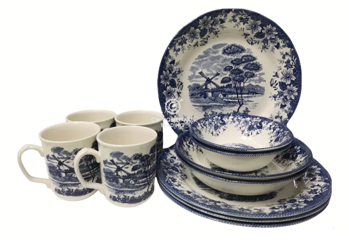 Claytan 185B Windmill Blue 4Pcs/8Pcs/12Pcs Single Set&Couple Set&Family ...