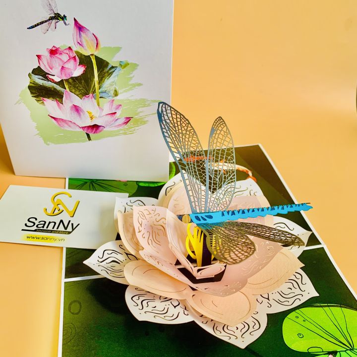Thiệp 3D Popup, thiệp handmade hoa quà tặng lưu niệm hình ảnh | Lazada.vn