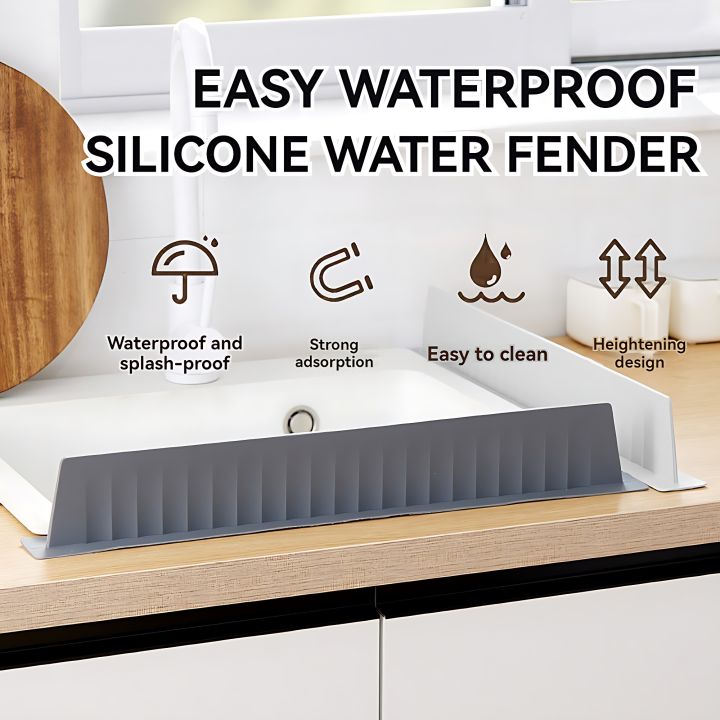 Sink Splash Guard Premium Silicone Water Splash Guard for Sink Kitchen ...