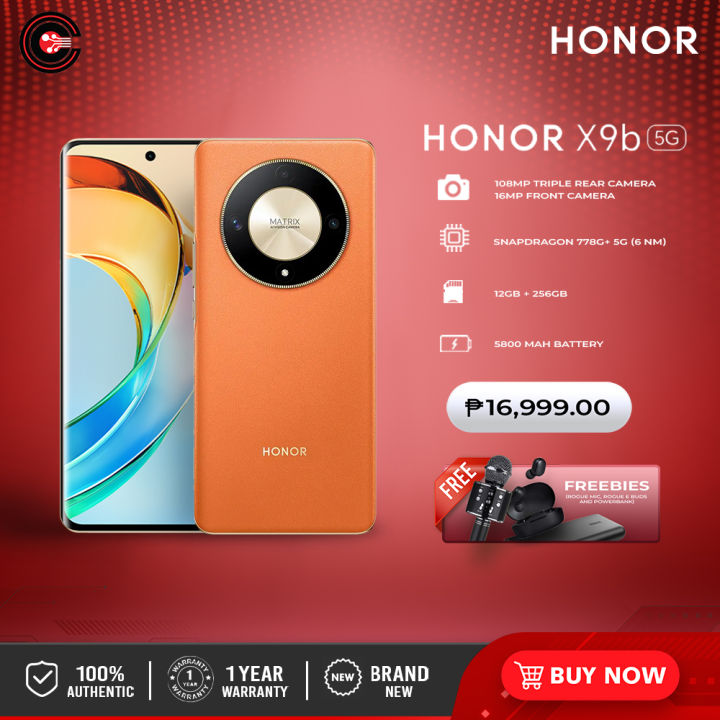 Honor X9B 12Gb+256Gb with freebies | Lazada PH