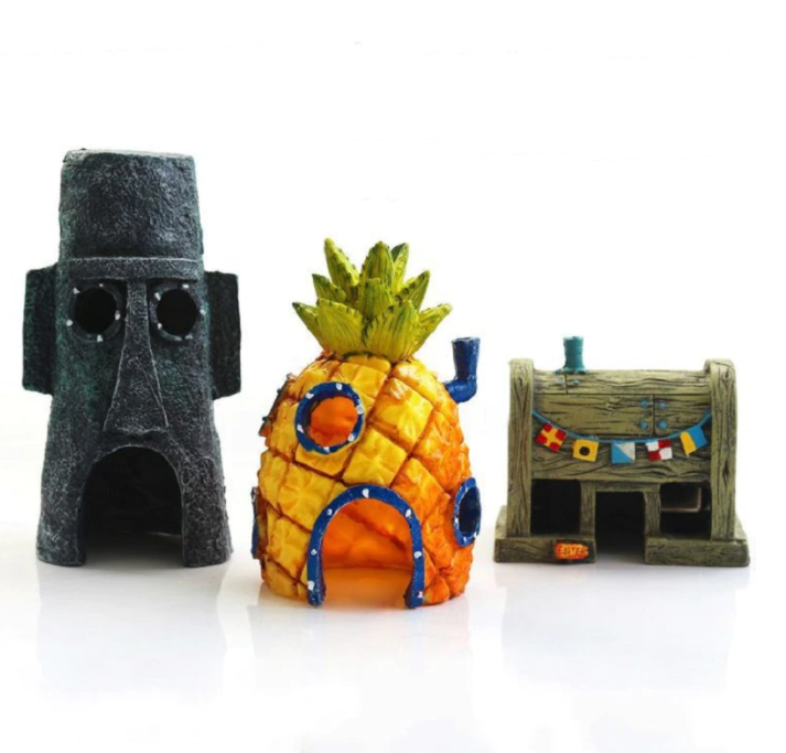 SpongeBob Bikini Bottom fish/shrimp tank decorations | Lazada Singapore