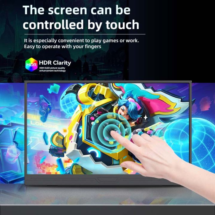 Touchable Game15.6-Inch Portable Display 1920*1080 For Laptop Xbox PS4 ...