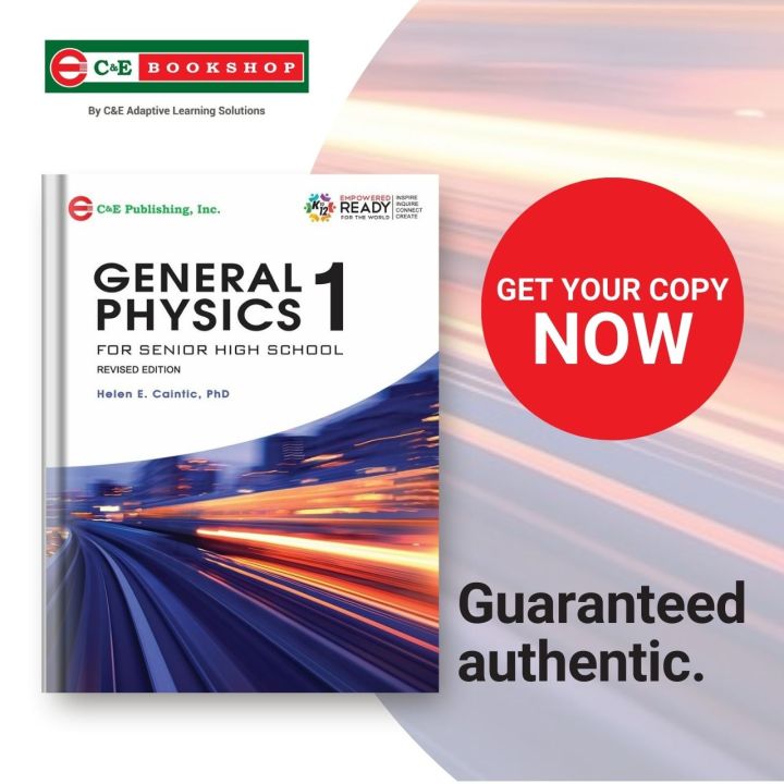 General Physics 1 for Senior High School-9789719813927 - C&E Bookshop | Lazada PH