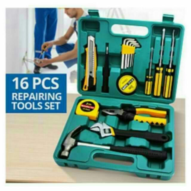 16 in 1 tools set with case Multifunctional toolbox | Lazada PH
