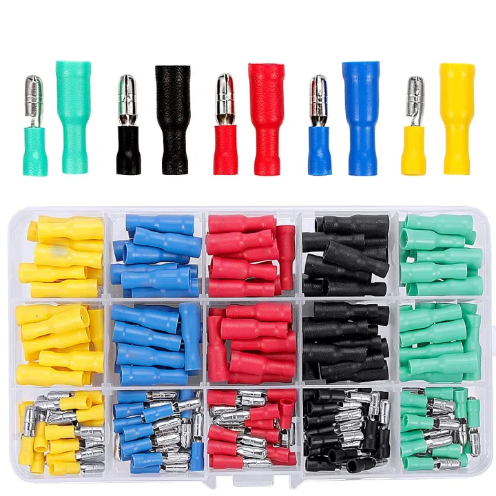 100pcs Heat Shrink Bullet Connectors Female & Male Connectors Wire ...