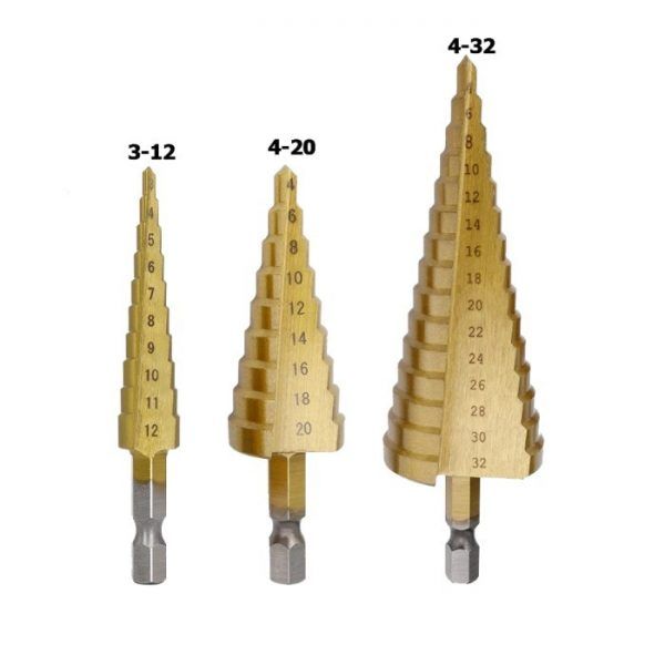 MATA BOR PAGODA HSS TITANIUM STEP CONE KEPALA BULAT | Lazada Indonesia