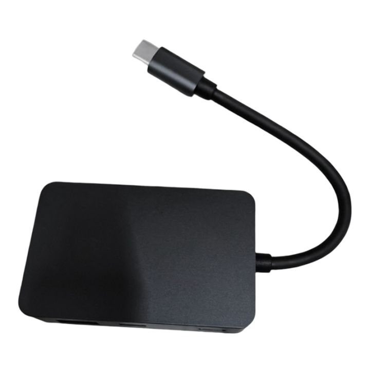 7 In 1 Docking Station Type C Usb Hub To Hdtv 4k Adapter With 3 Usb Ports For Laptop Home Office